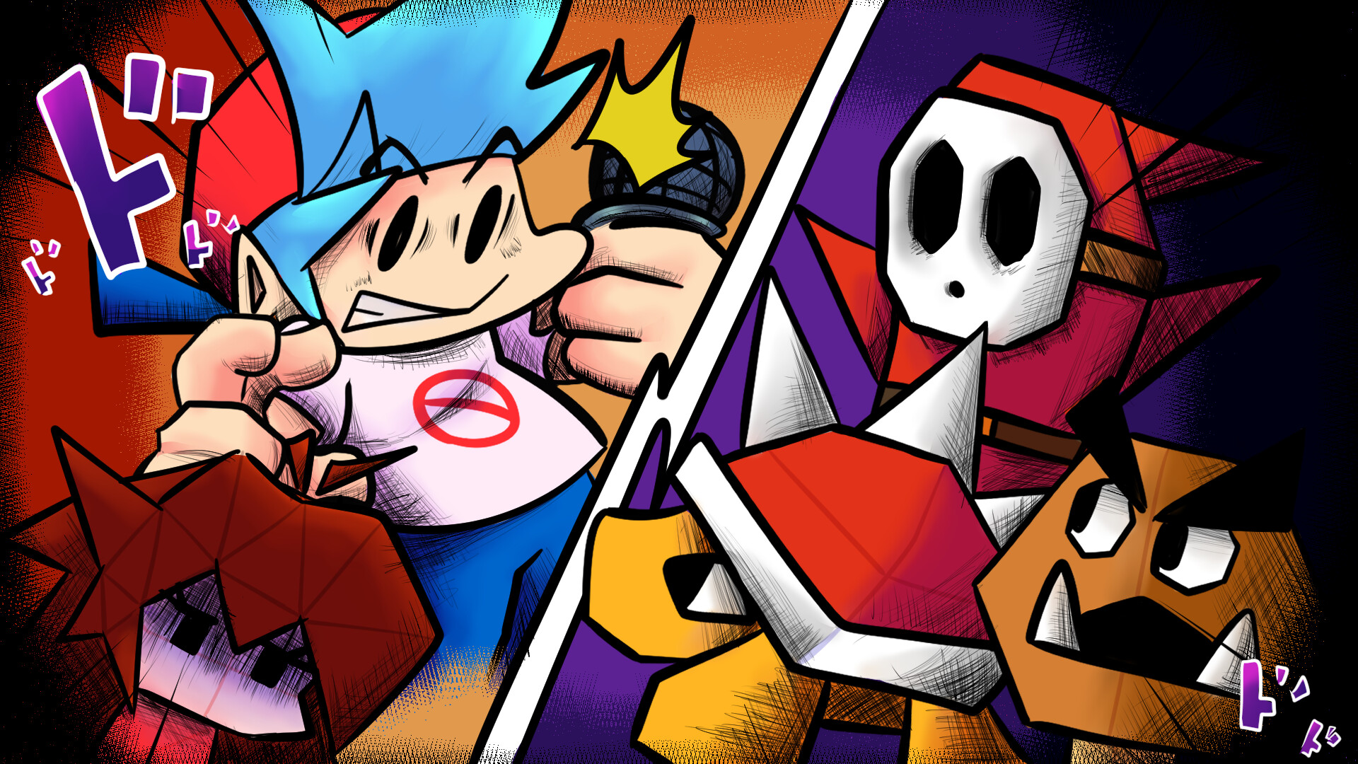 E-Mol - FNF - Origami King V1