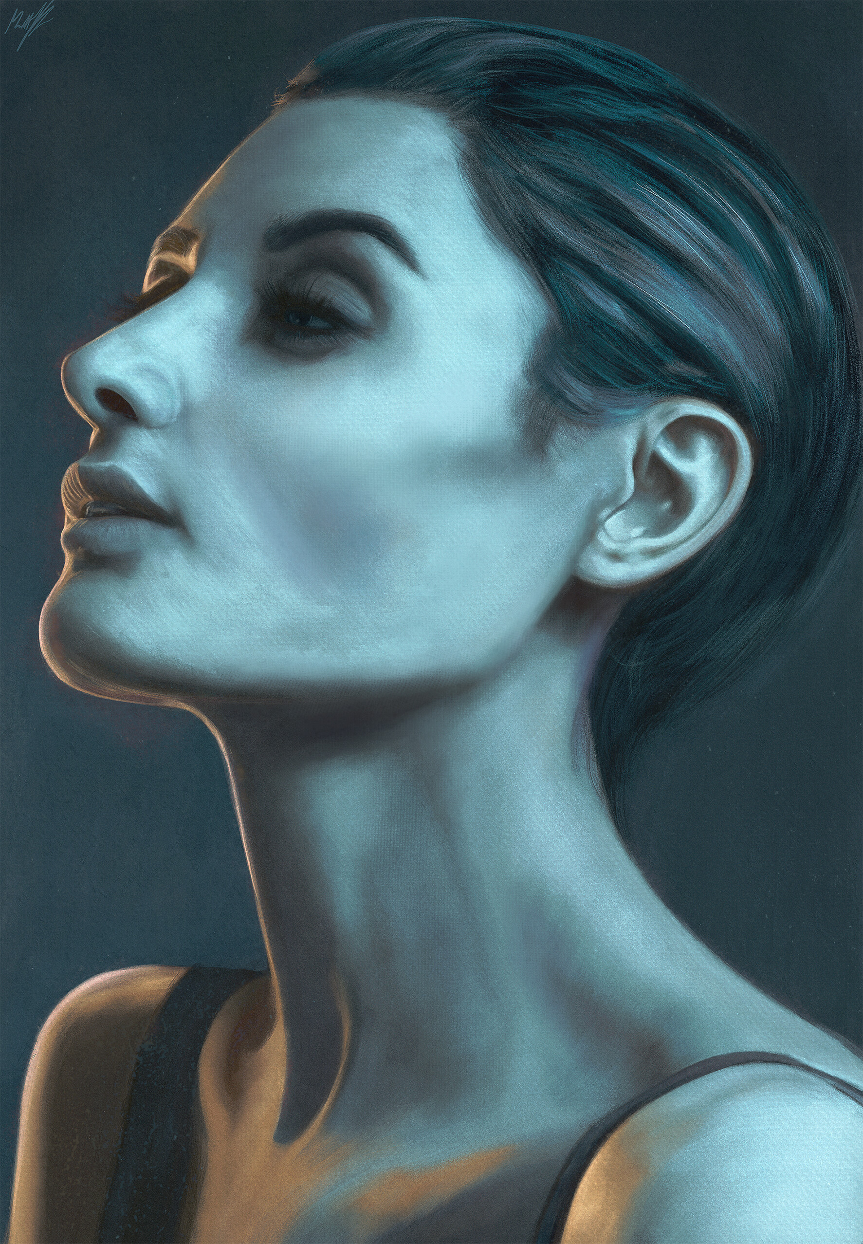 ArtStation - Icy Blue Portrait Study - (2022)