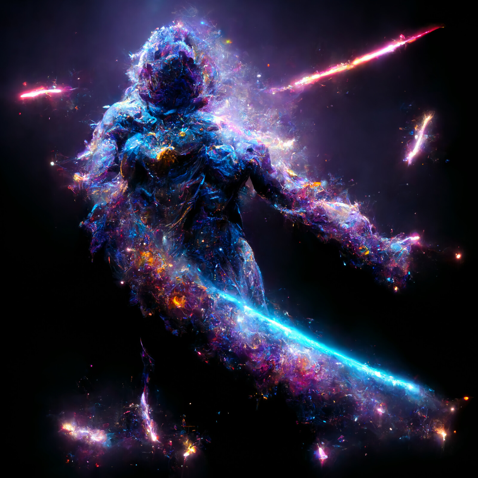 Federico Guerra - Cosmic Warrior | Artificial Intelligence Art
