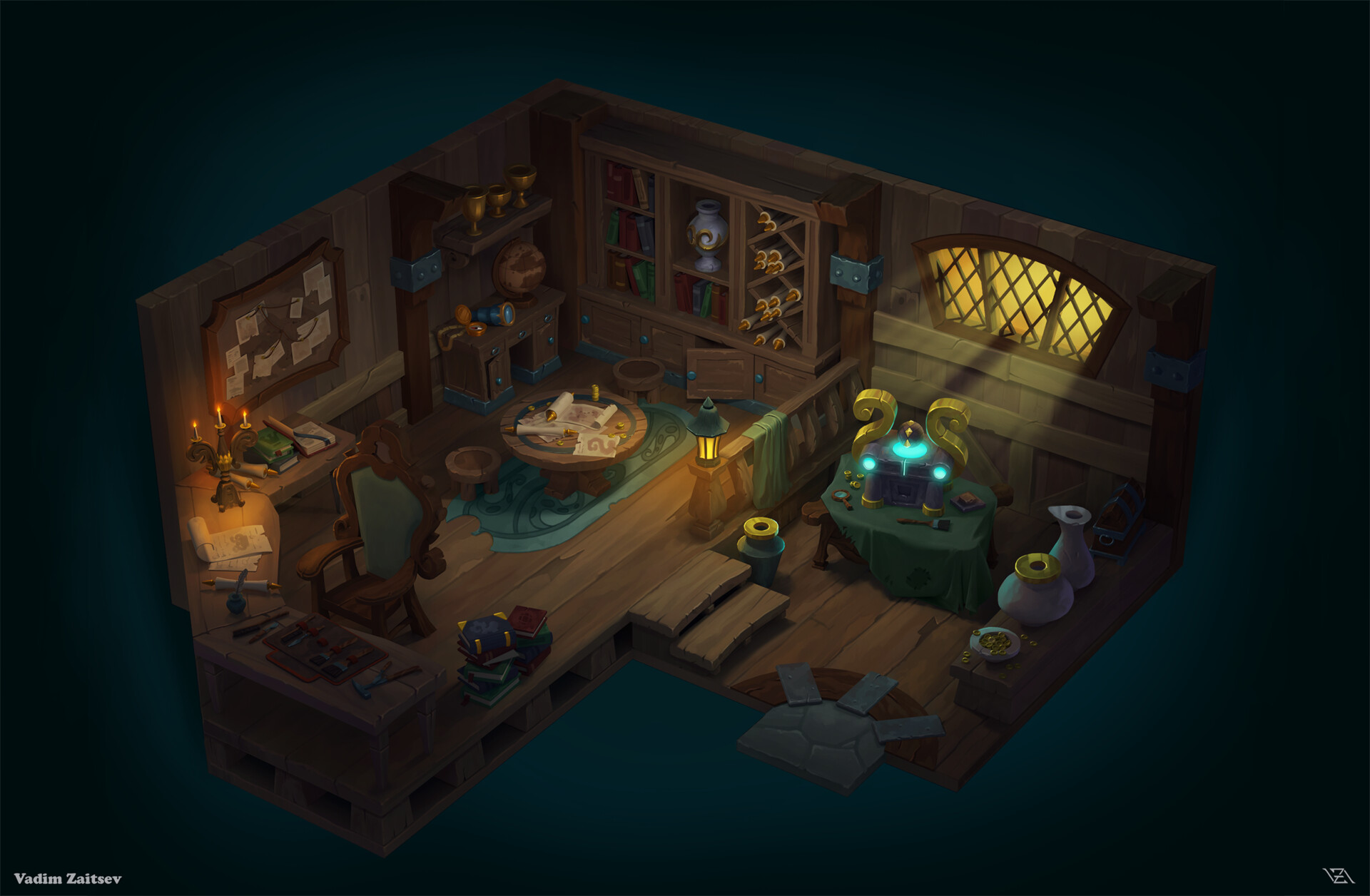 ArtStation - Archaeologist's room