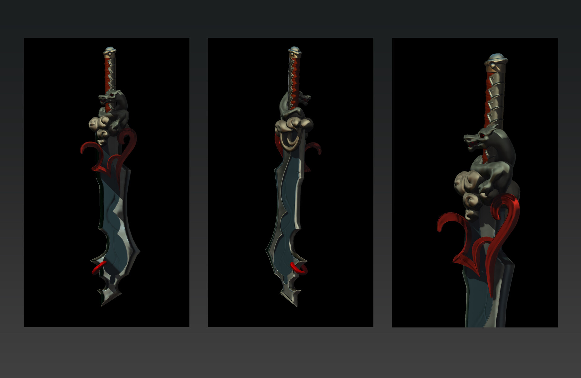 ArtStation - dragon sword 3d