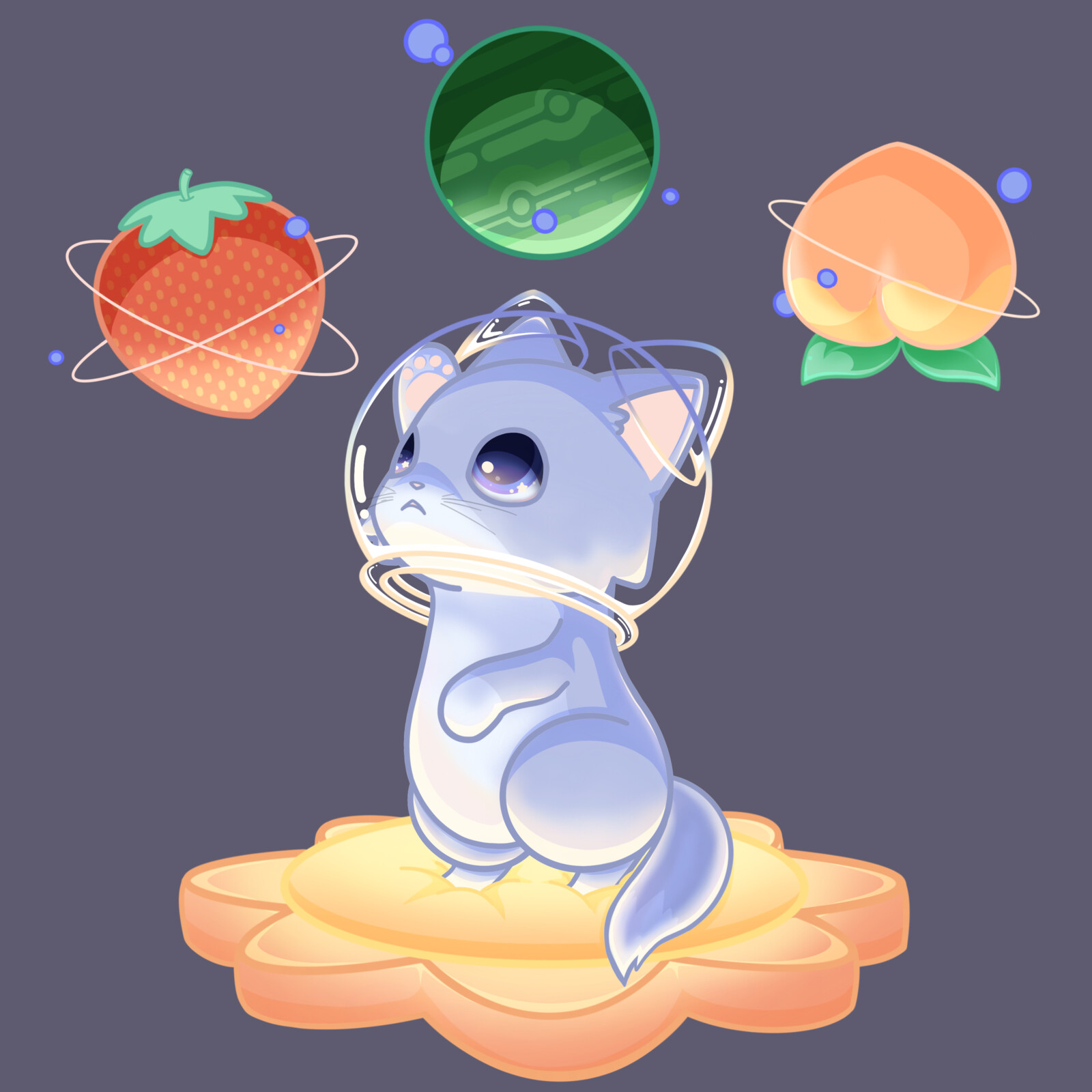 Kimi Yip - Space Cat Illustration