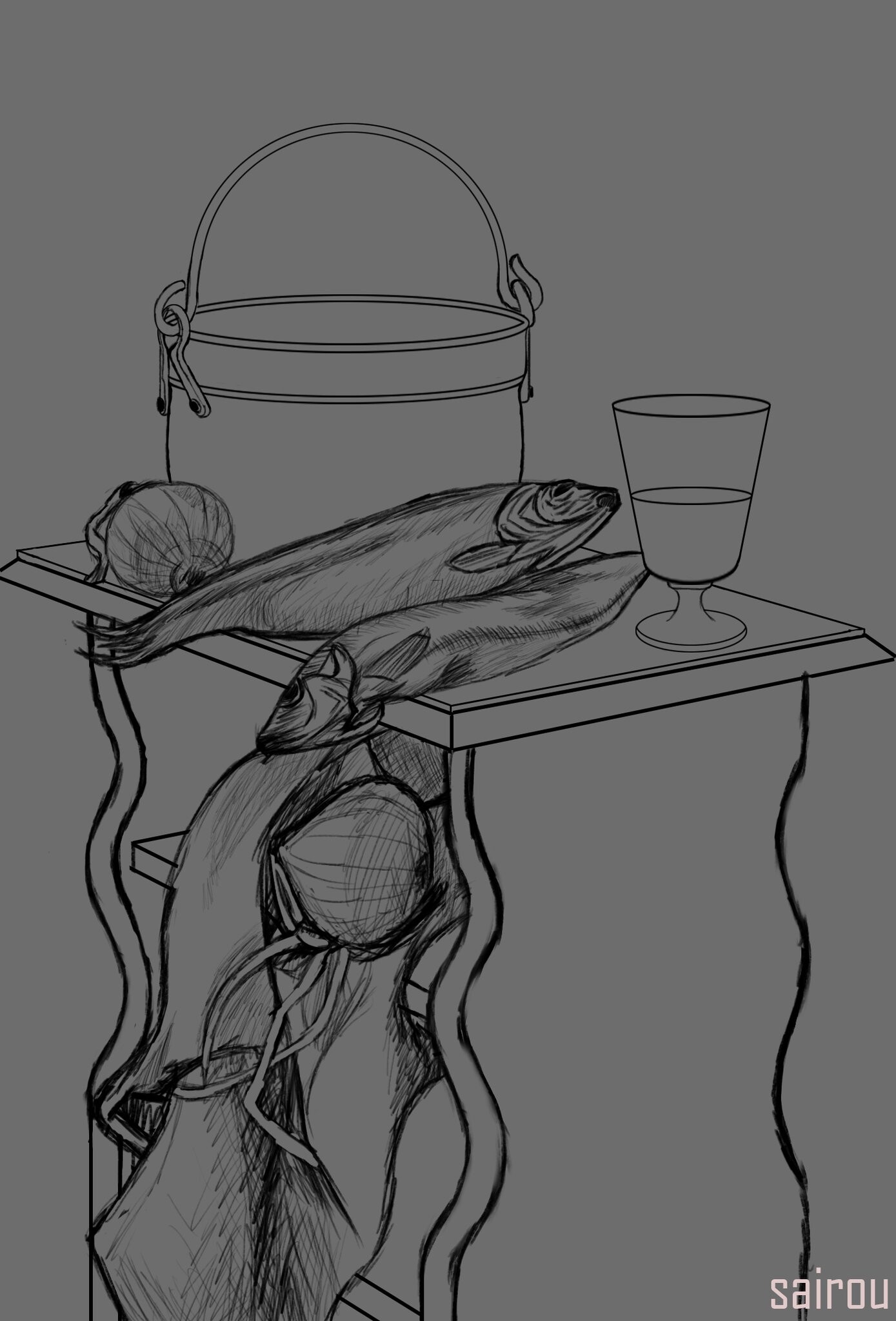 ArtStation - Basic locking exercises, this is the sketch 🤗