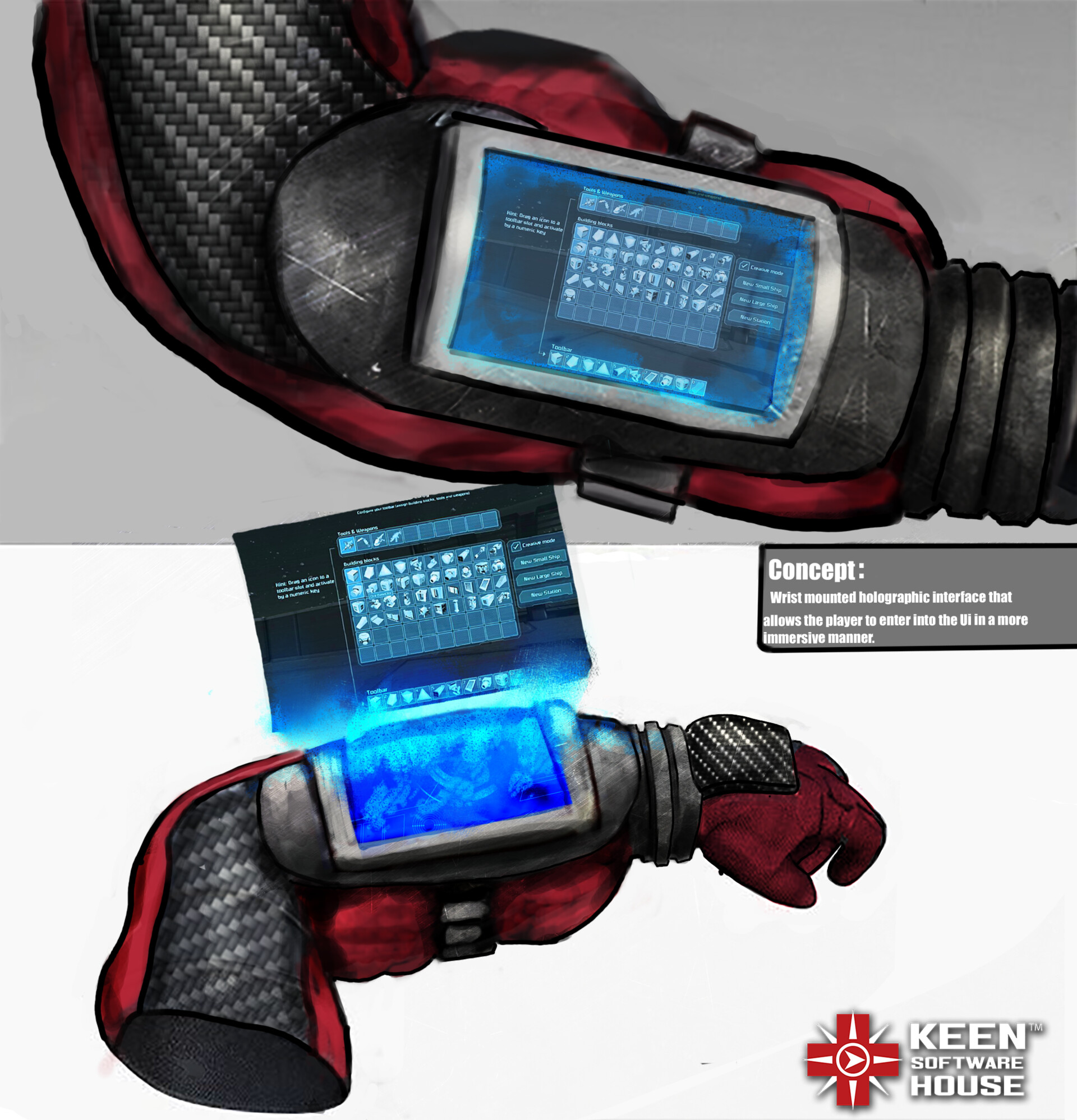 ArtStation - Space Engineer Interface GUI