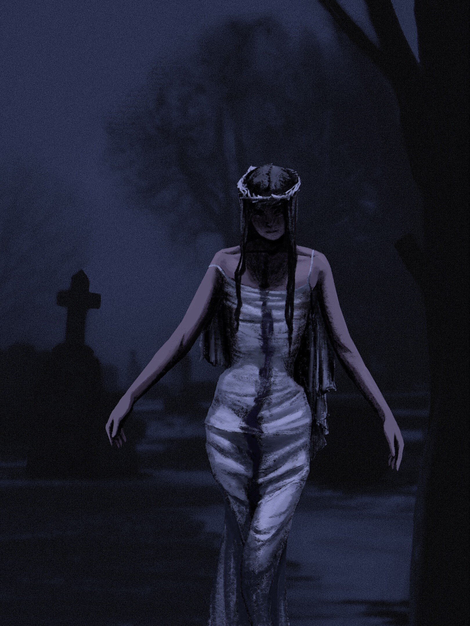 ArtStation - cemetery girl
