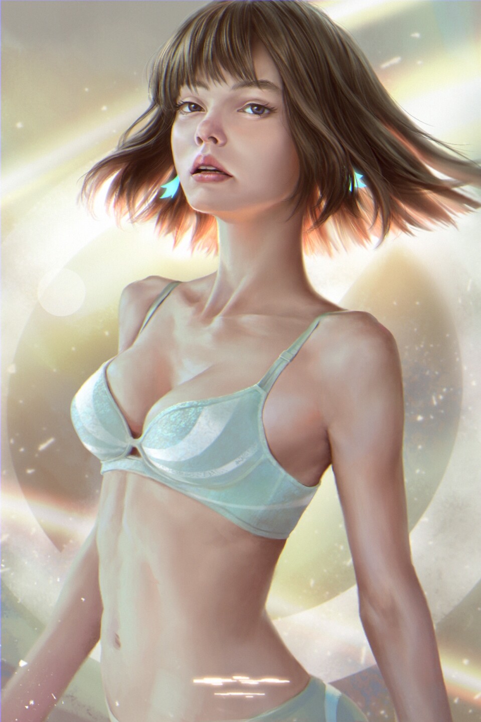 ArtStation - A cute lingerie model