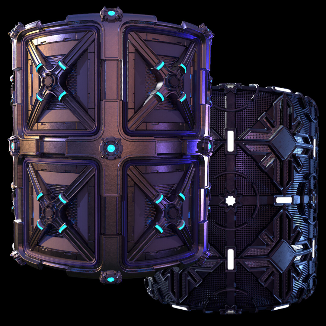 ArtStation - Scifi Panels - Substance 3D Designer