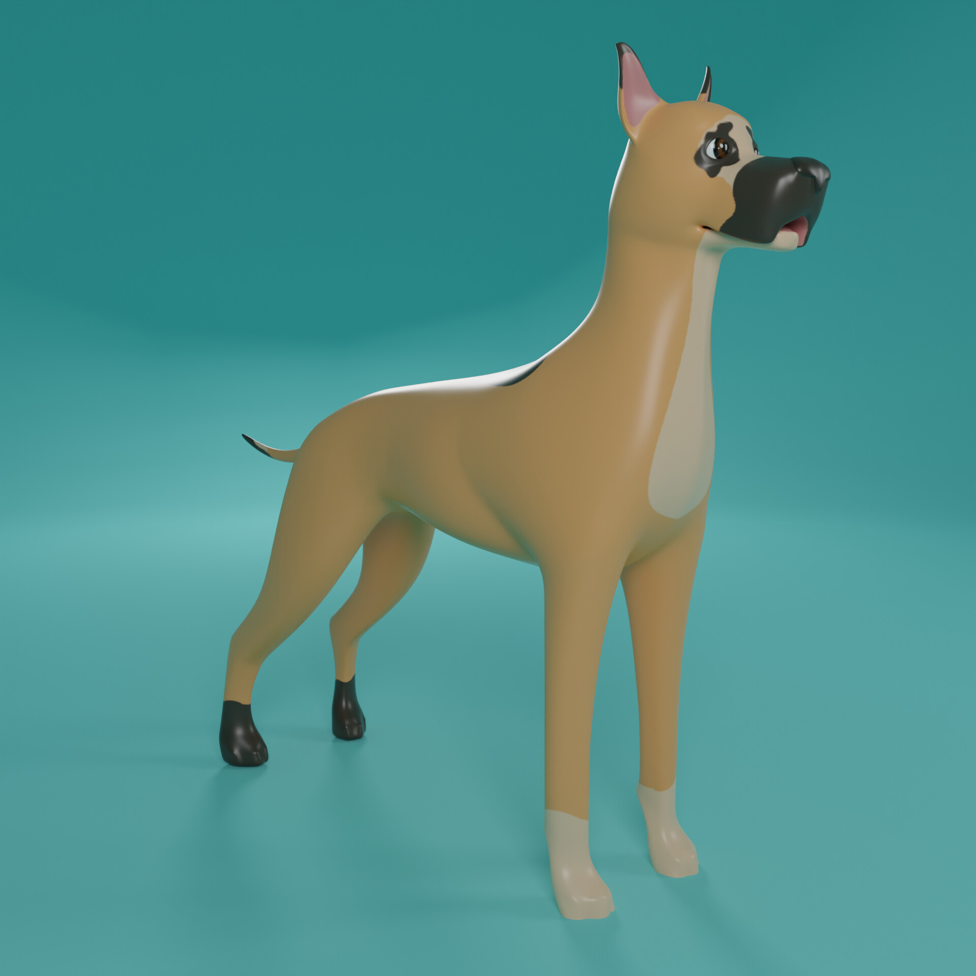 ArtStation - Stylised Great Dane