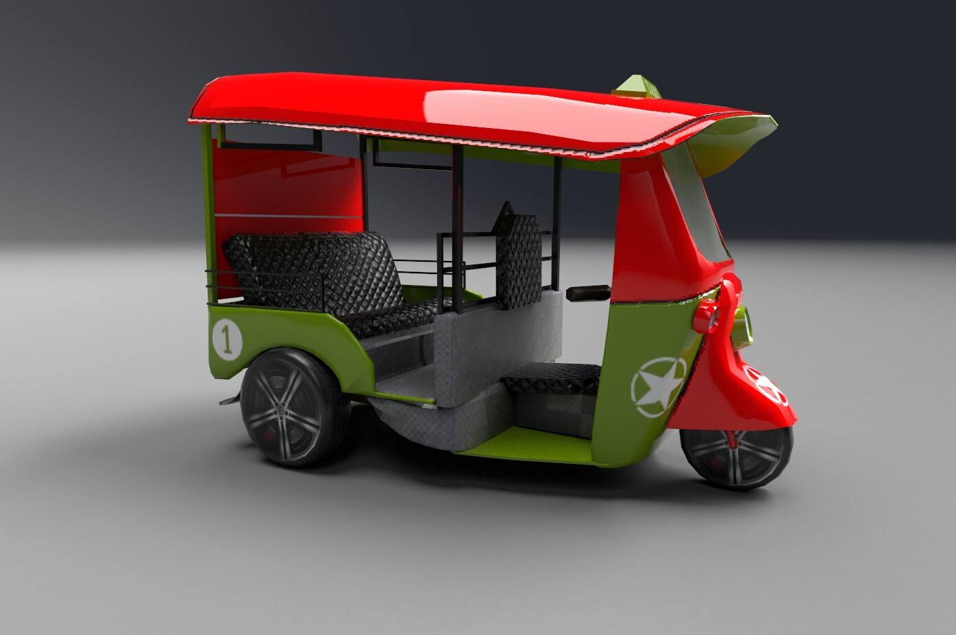 ArtStation - TUK TUK RIKSHA (3D MODEL)