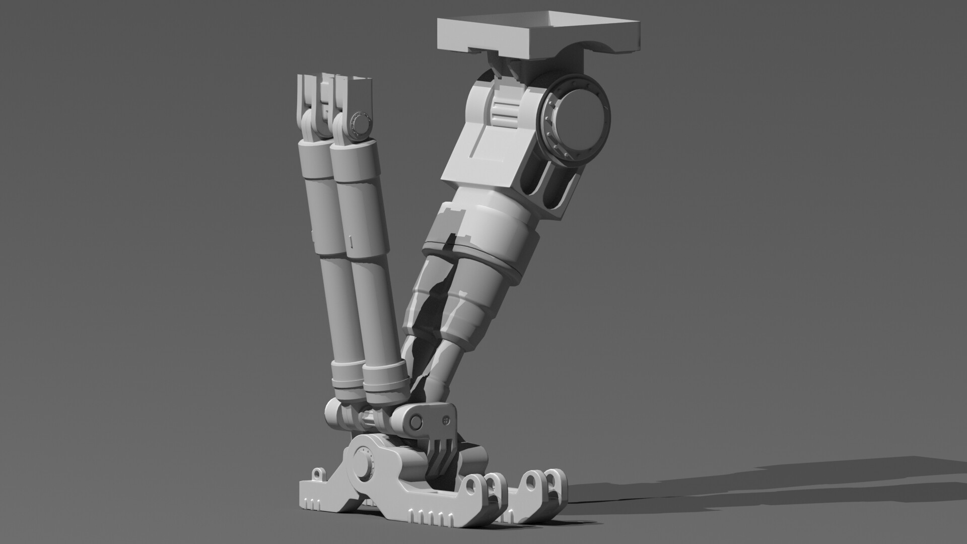ArtStation - Spaceship landing gear (Leg type)