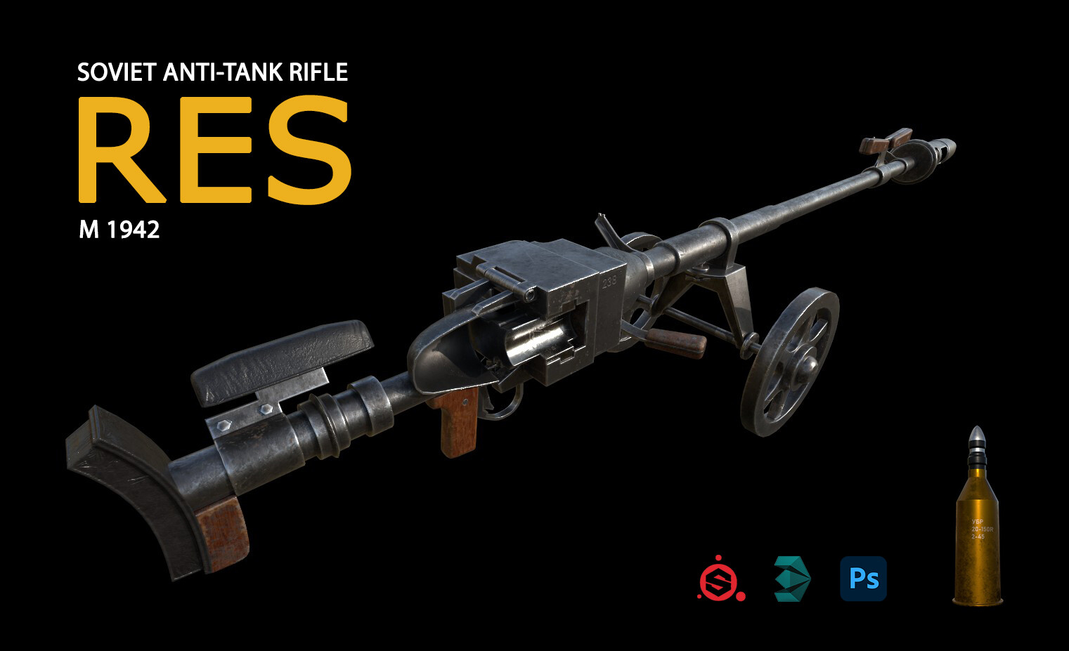ArtStation - Anti-tank rifle RES
