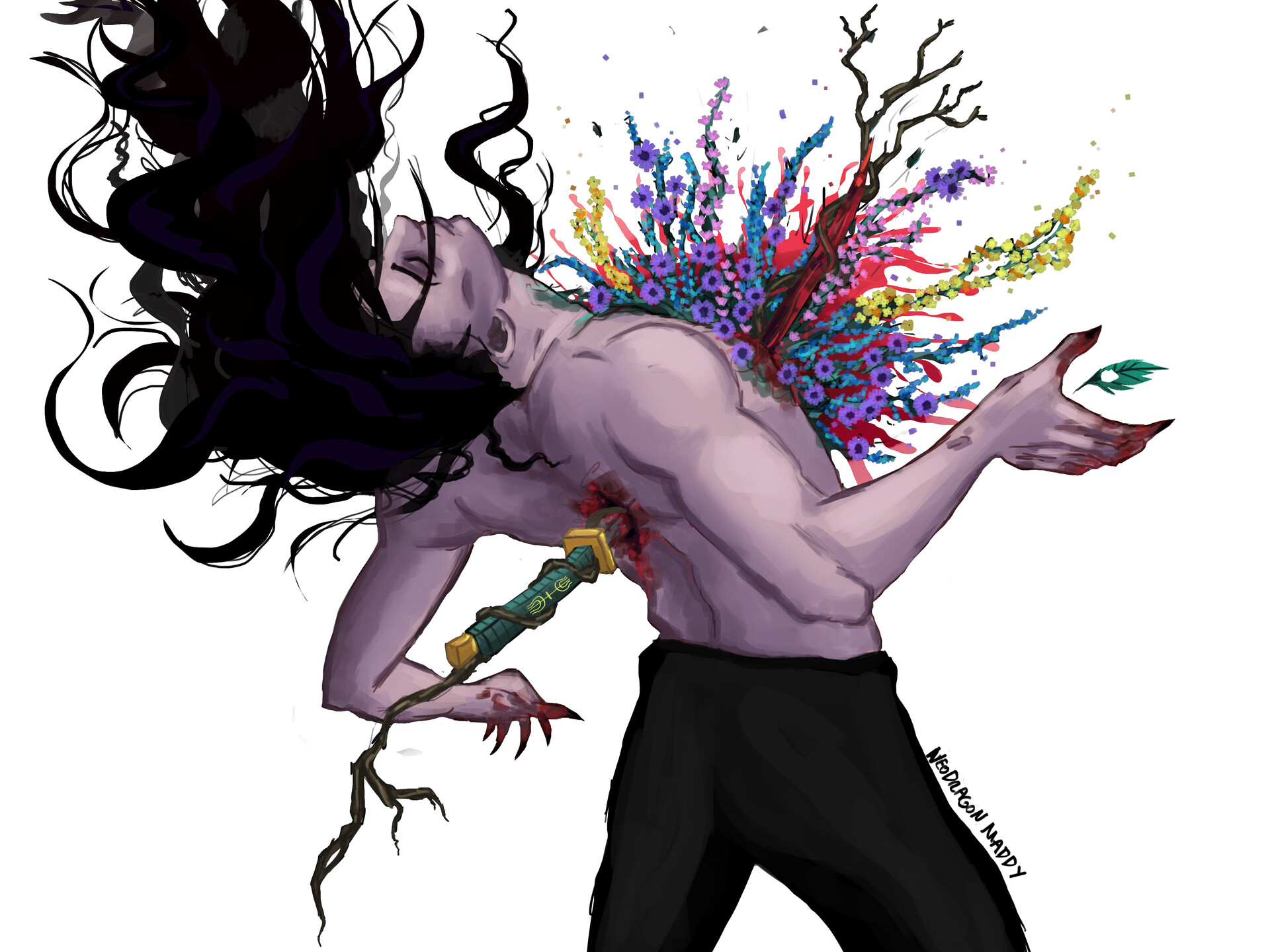 ArtStation - "Uchiha Madara's Death" - Fanart from Naruto Shippuden ...