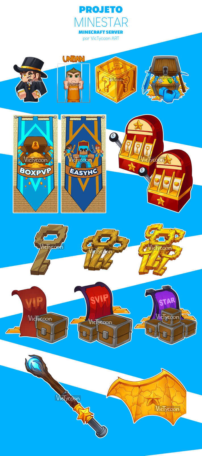 VicTycoon Art - ICON PACK - MineStar (Minecraft Server)