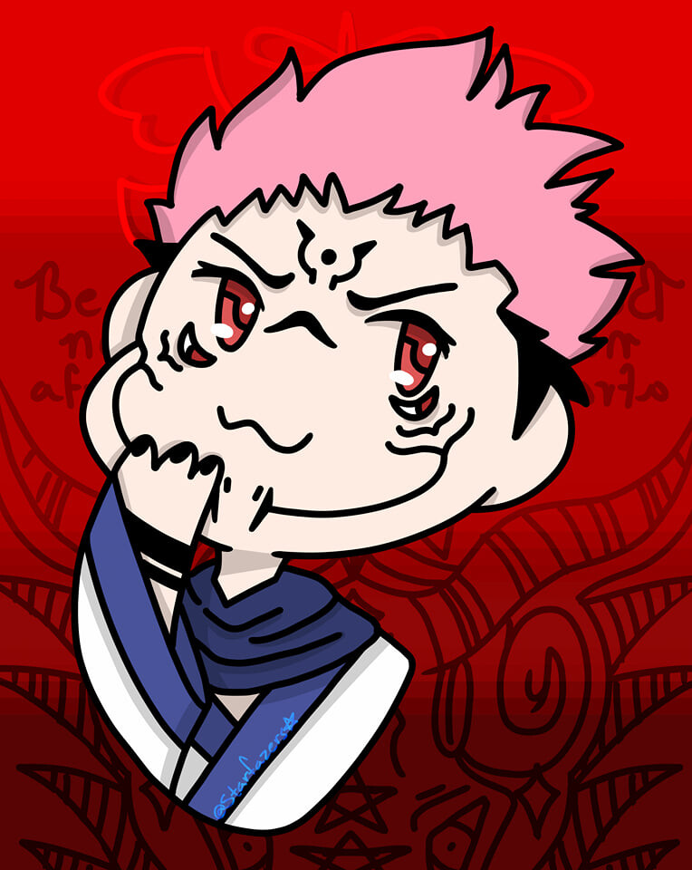 ArtStation - Sukuna Smug n Gojo Cat