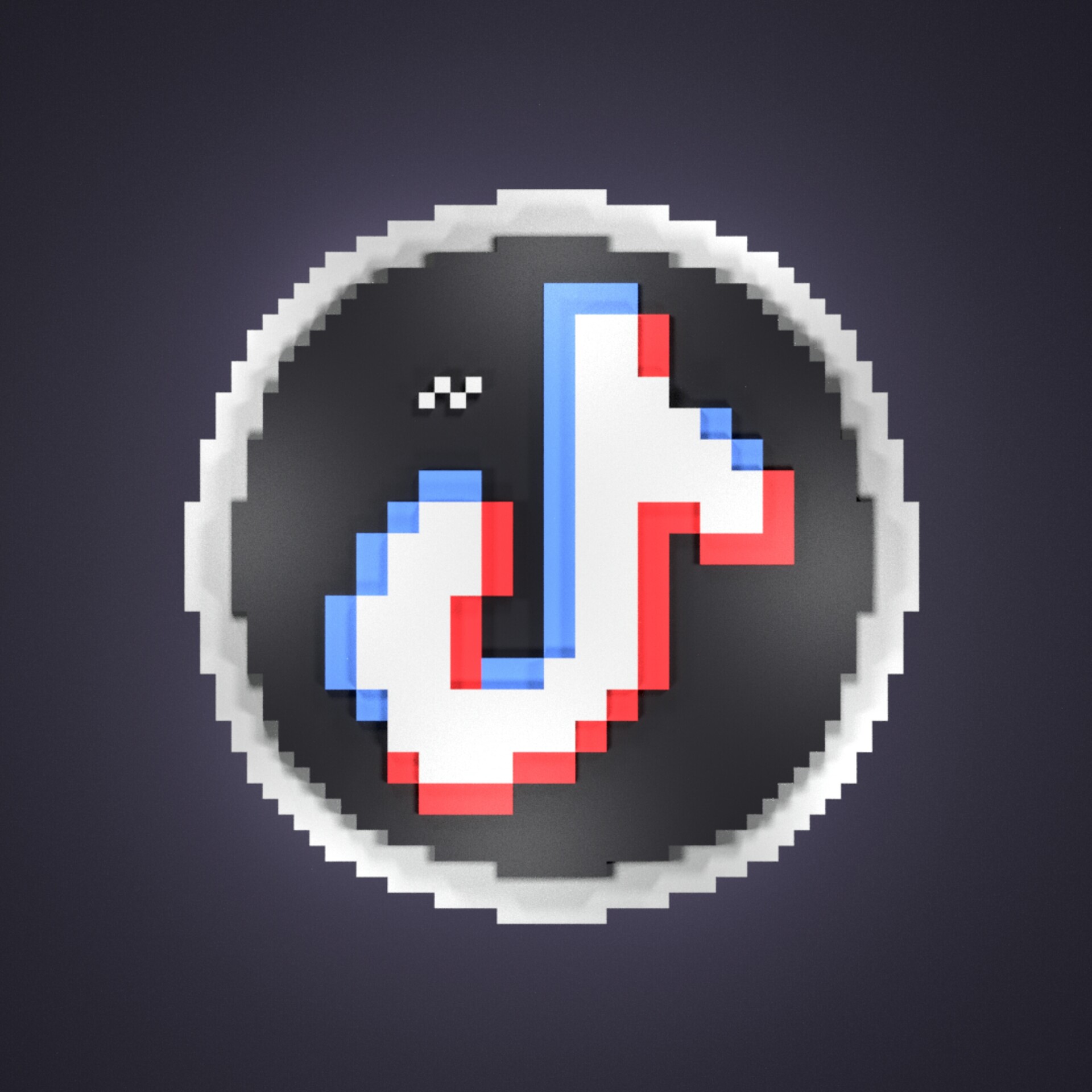 ArtStation - voxel art tiktok icon
