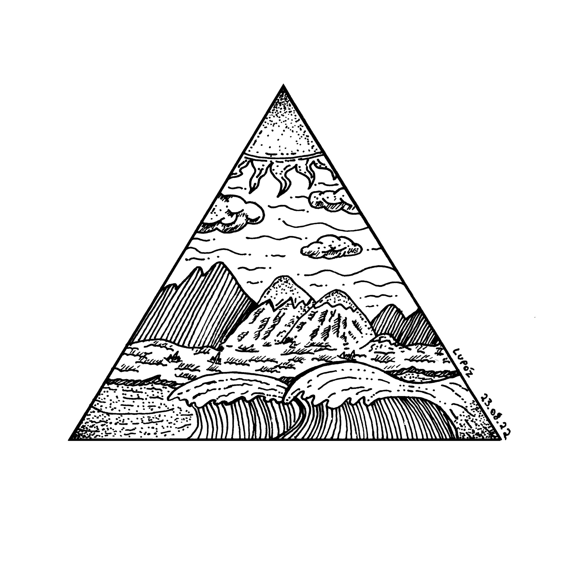 ArtStation - Geometric Series: Triangle of the Sea and the Day