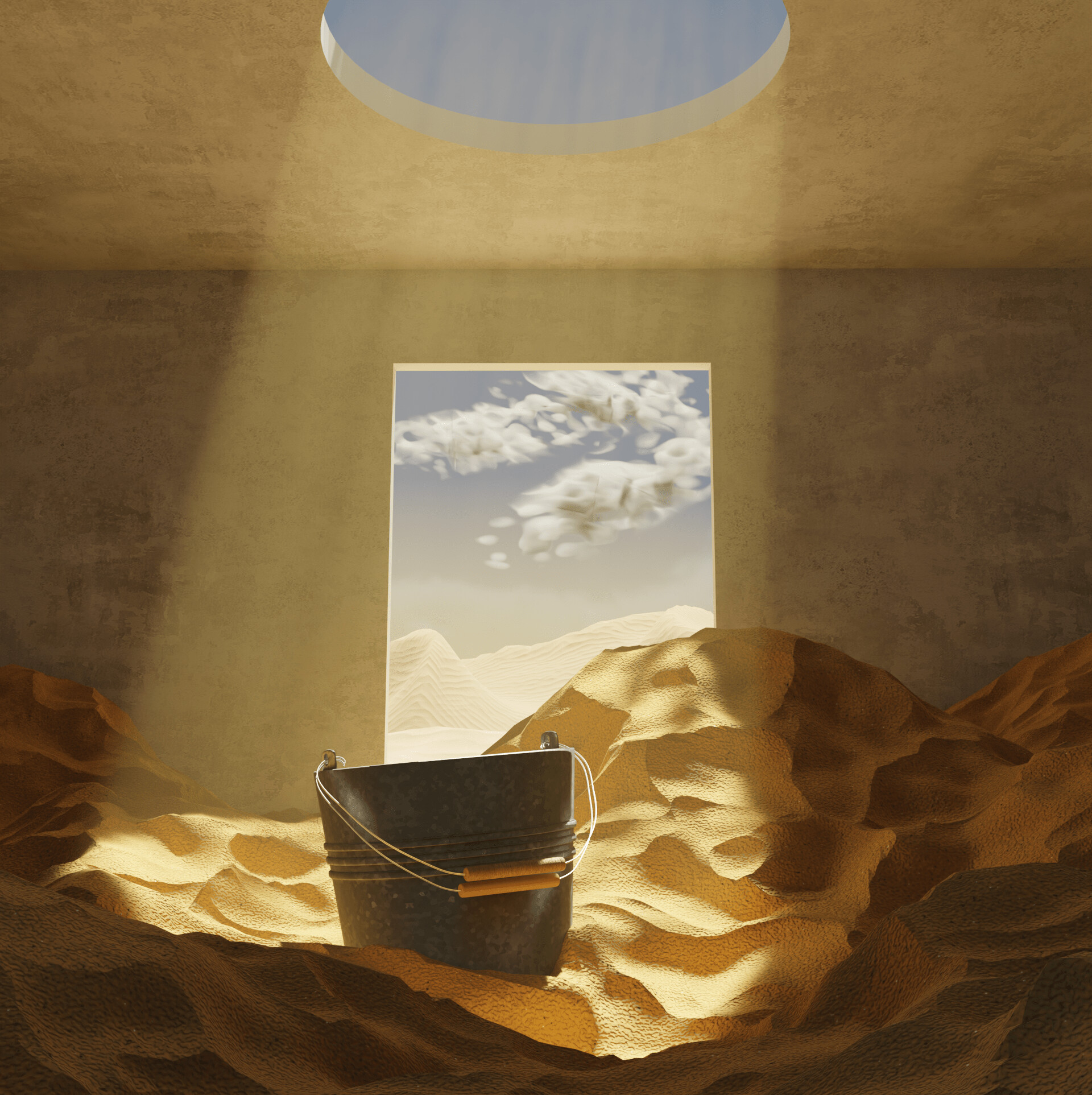 ArtStation - God Rays and Bucket