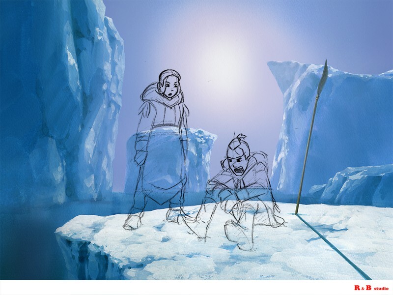 ArtStation - Iceberg (animation background)