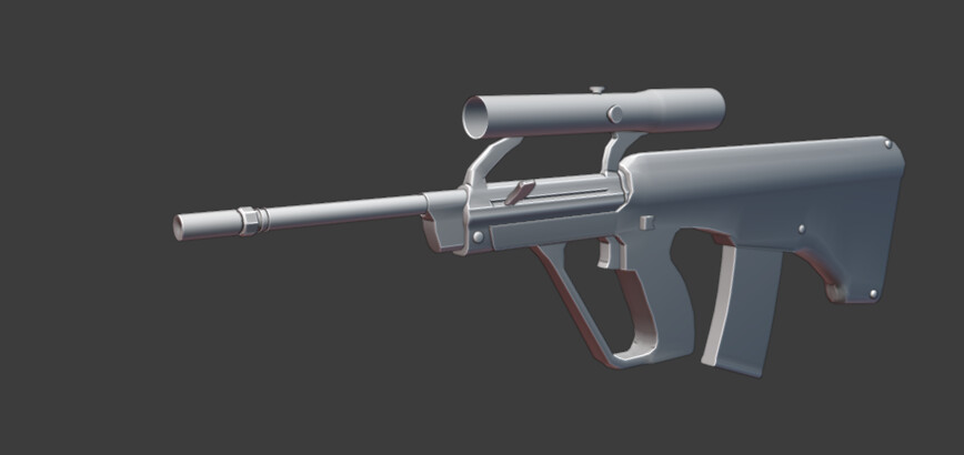 ArtStation - Low Poly (semi) Modern Weapons