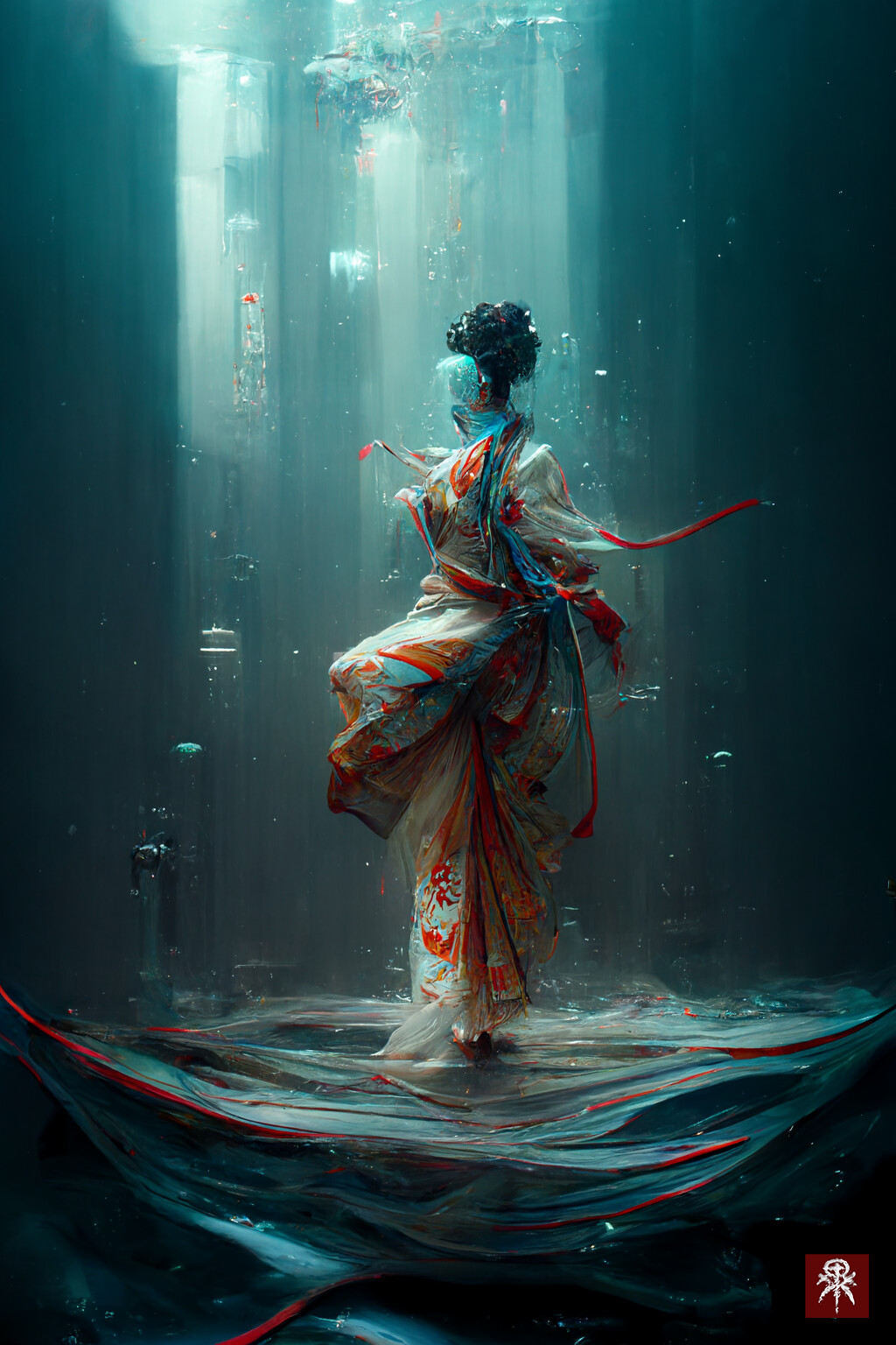 ArtStation - Underwater Geisha