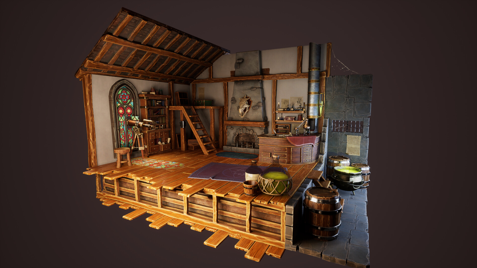 Titouan Lefrou - The alchemist Study room