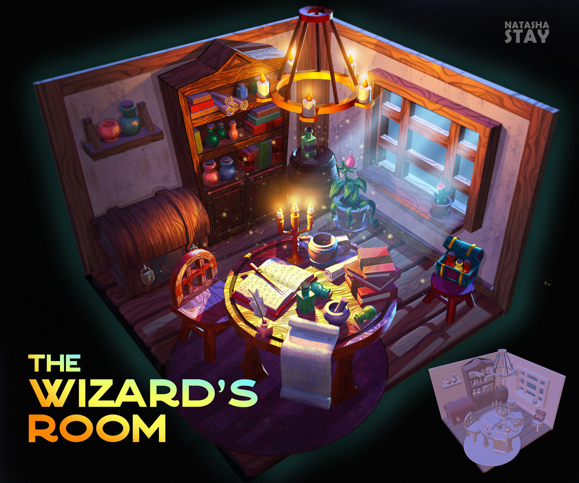 ArtStation - The Wizard's room