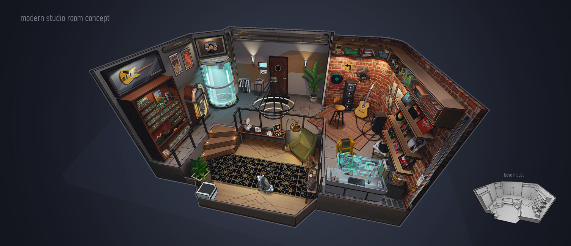 ArtStation - interior studio concept