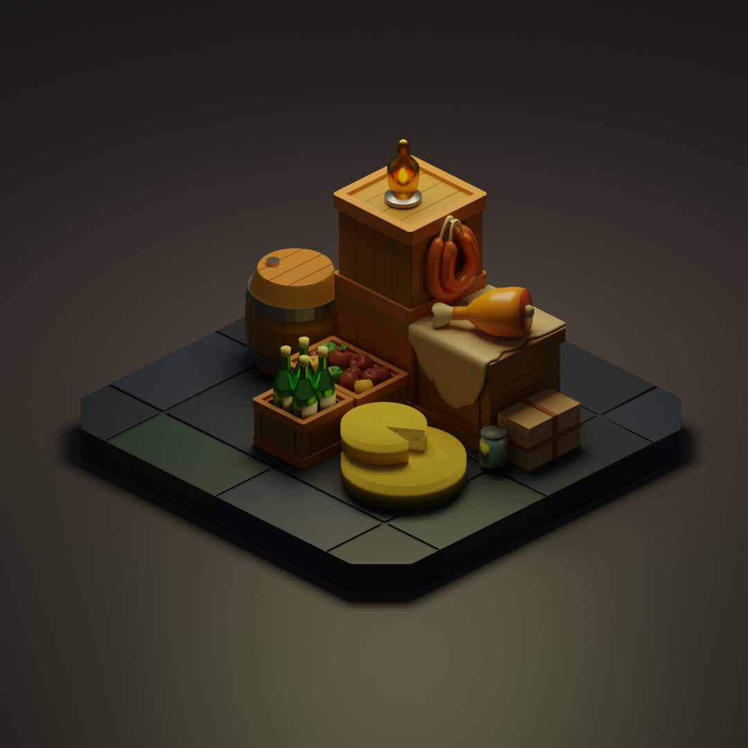 ArtStation - I made the warehouse model with reference