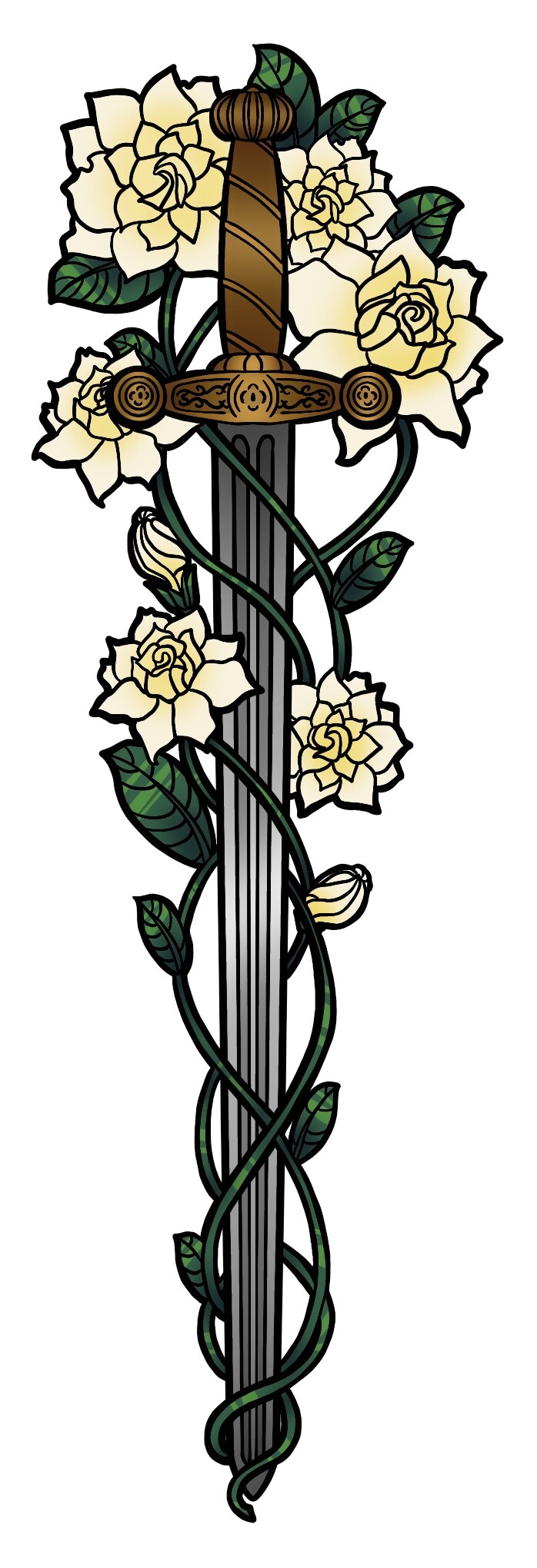 ArtStation - Floral Sword