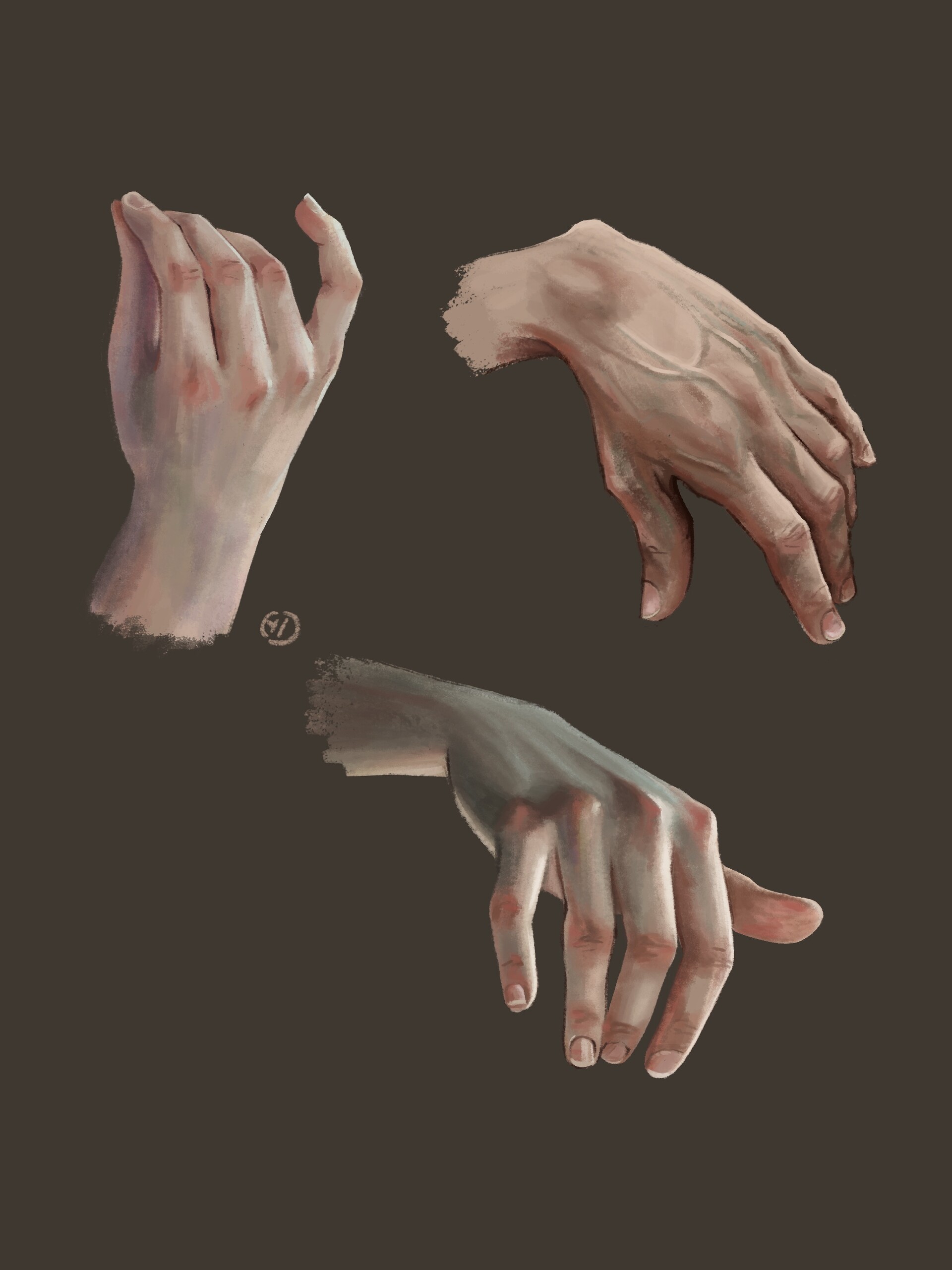 ArtStation - Hand studies