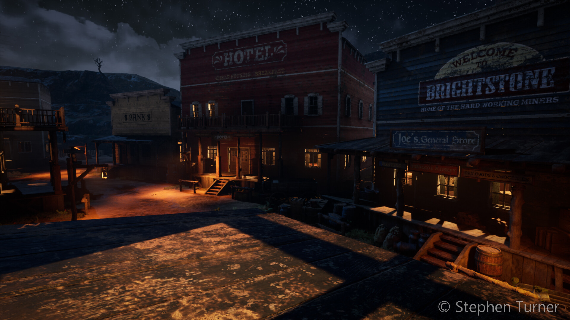 Stephen Turner Art - The Old West - Game Lighting