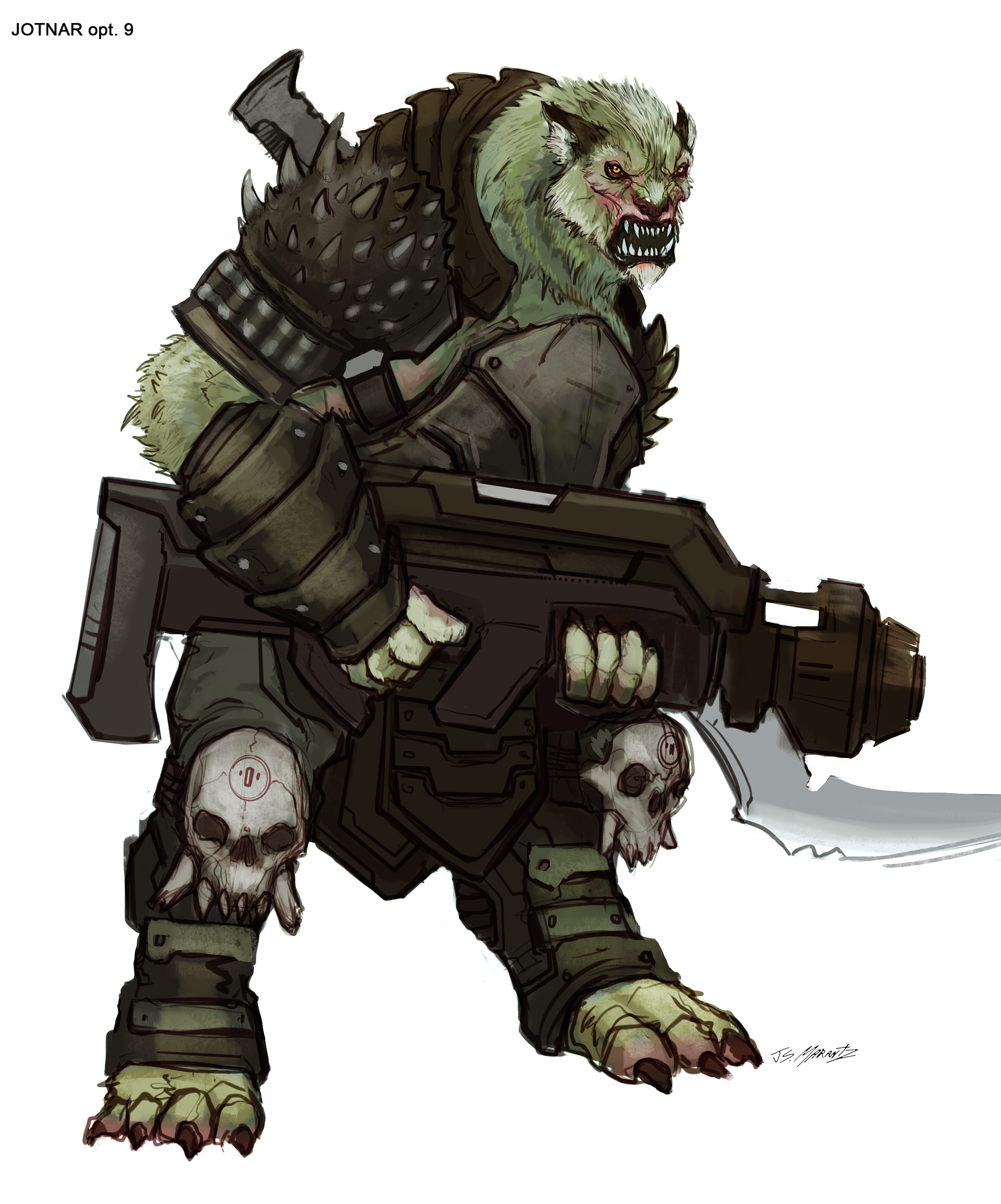 Jerad S. Marantz - JOTNAR SKETCHES for Archetype Entertainment