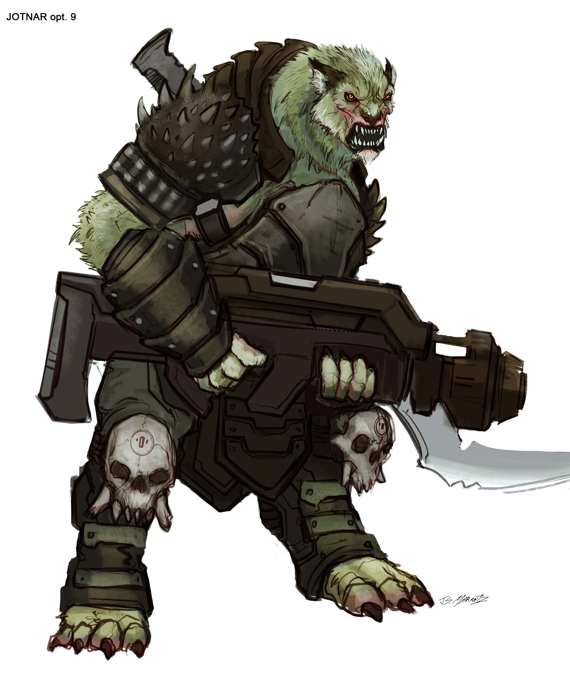 Jerad S. Marantz - JOTNAR SKETCHES for Archetype Entertainment