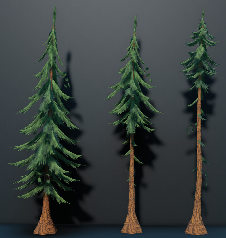 ArtStation - Stylized Spruce Tree