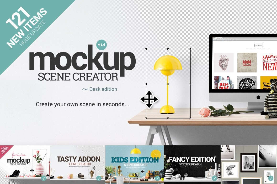 ArtStation - Mockup Scene Creator - Desk edition