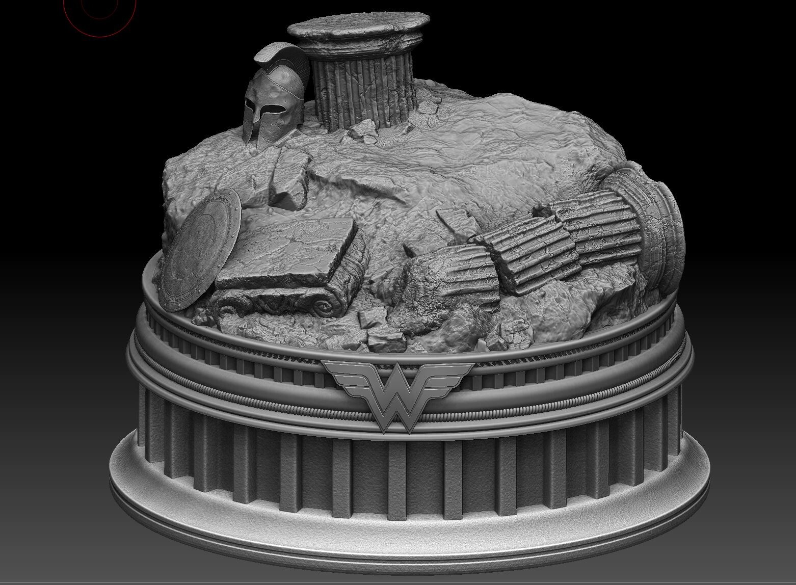 ArtStation - Superhero statue plinths
