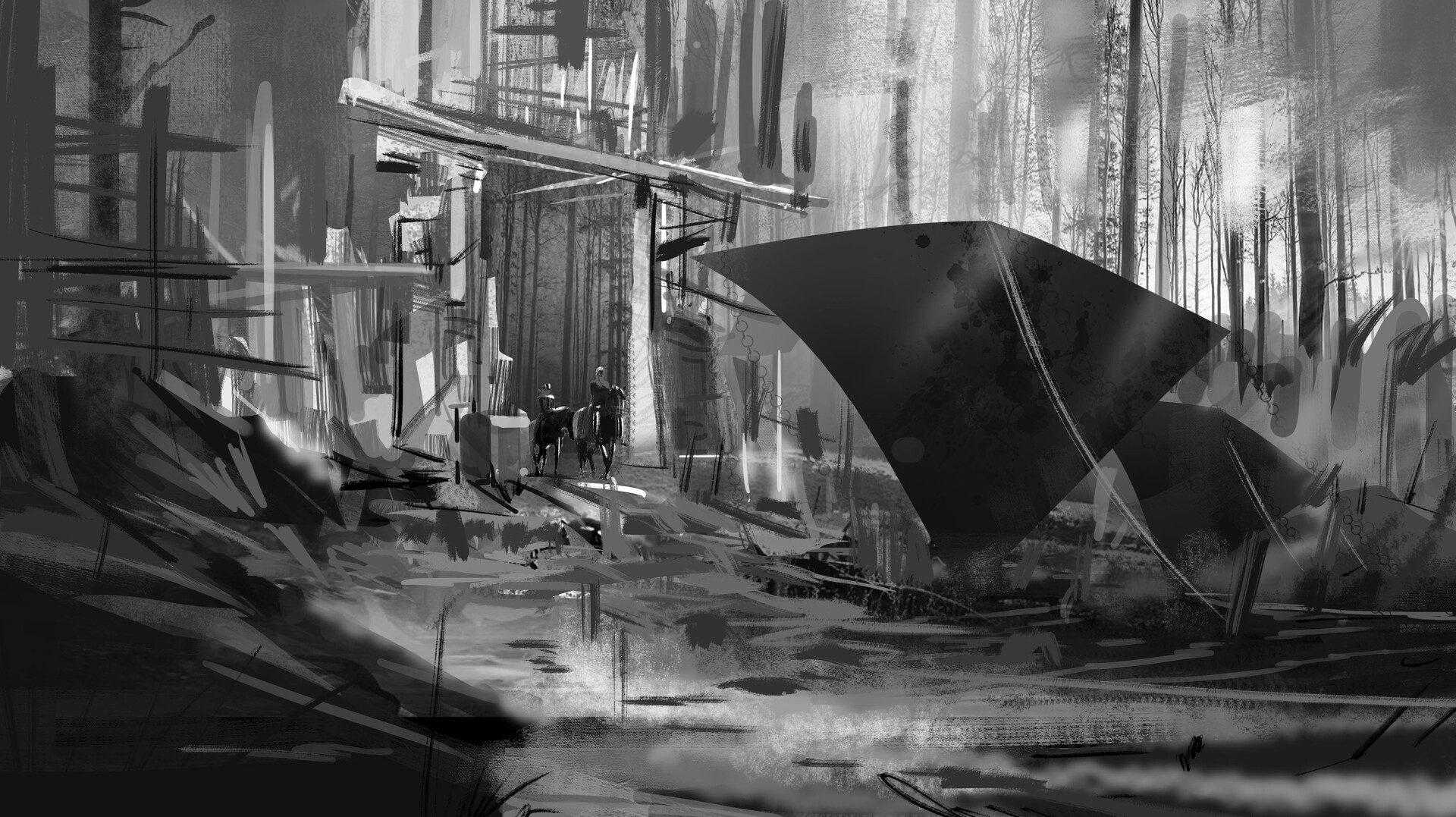 ArtStation - Forest Sketch 8