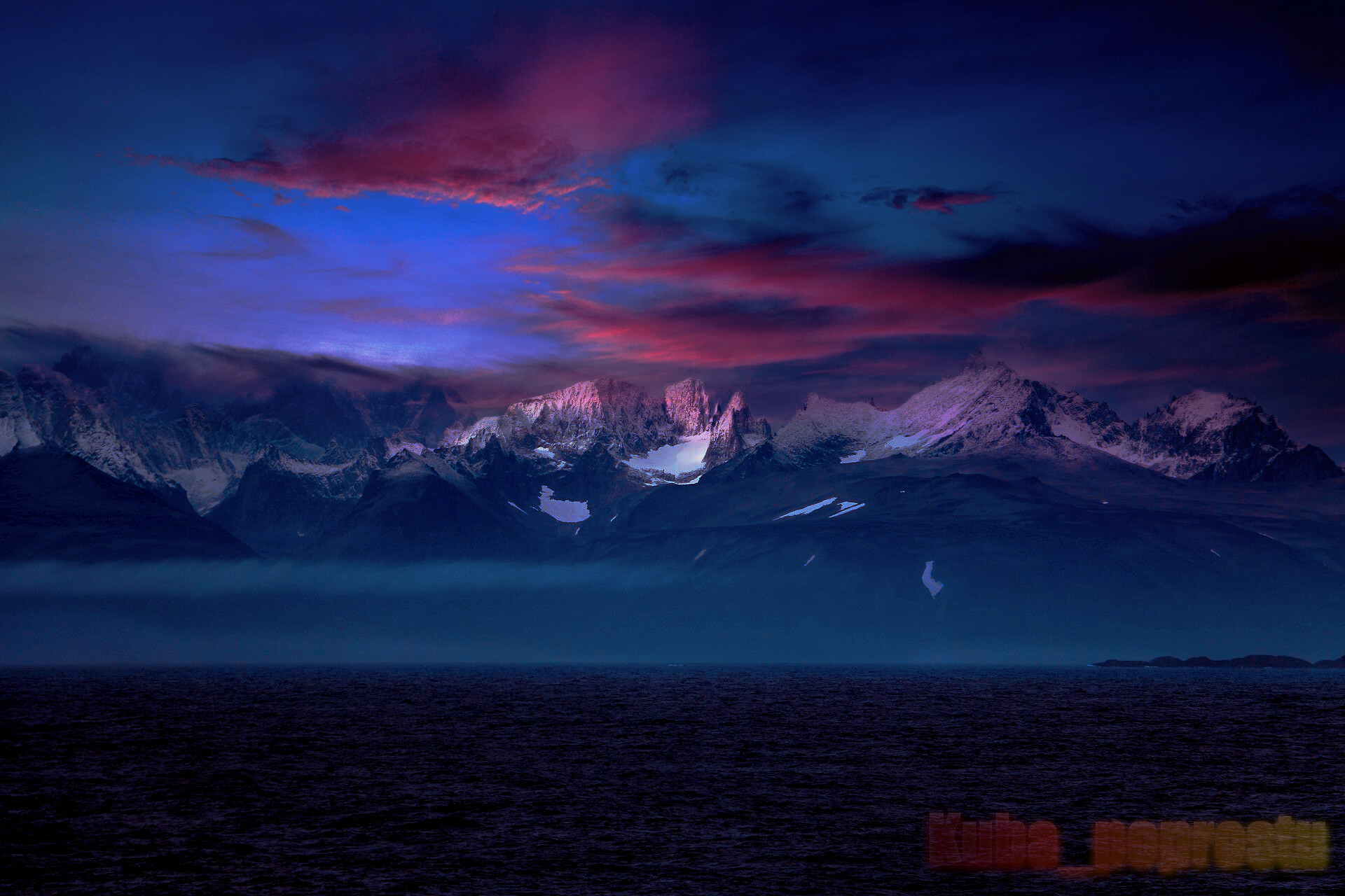 ArtStation - Blue mountain