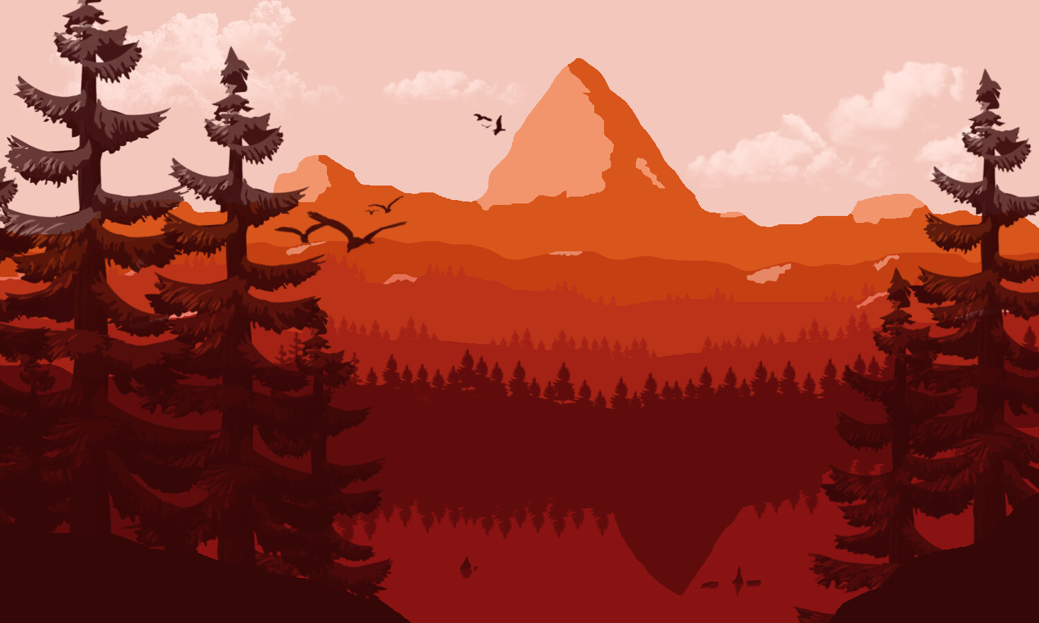 ArtStation - Orange Forest