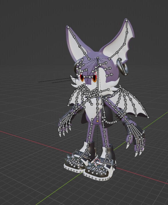 Malemort Model Maker - Klaws the Bat - Blender 3D Modeling