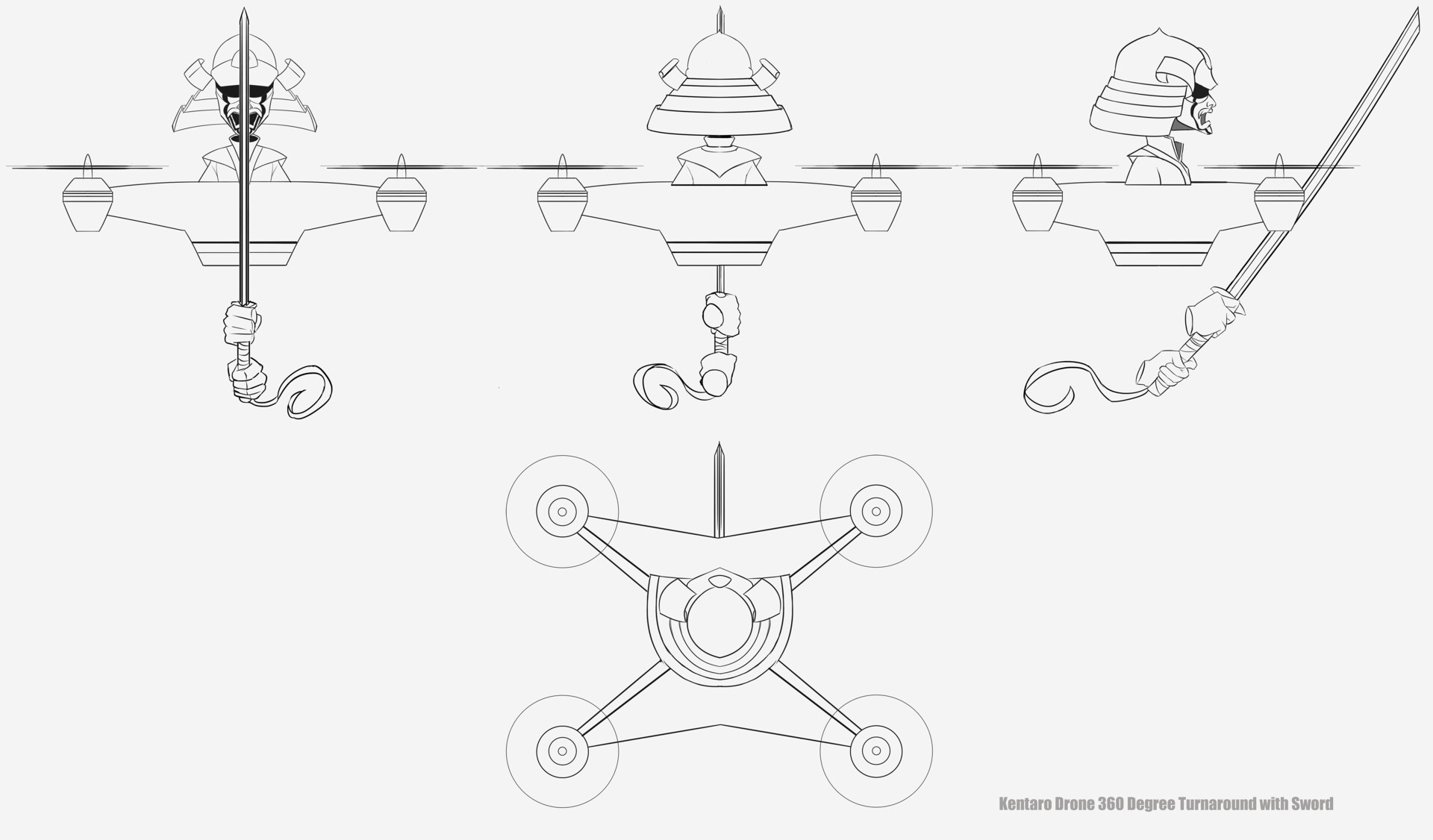 ArtStation - Drone Characters Concept Art - All Drone 360 Degree ...