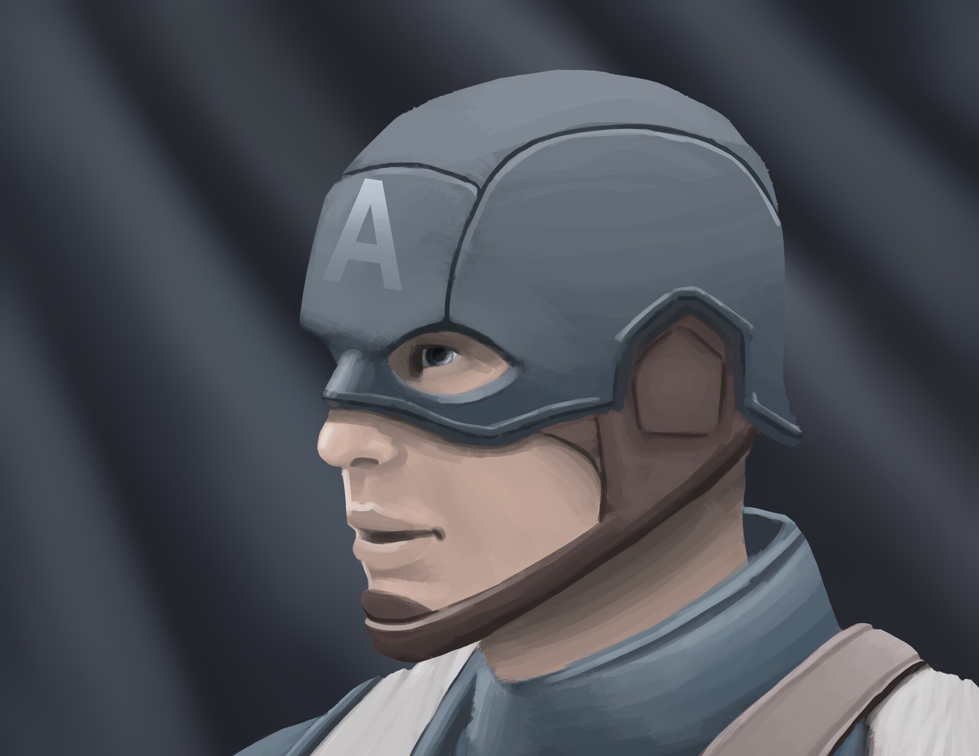 ArtStation - Captain America Digital Painting
