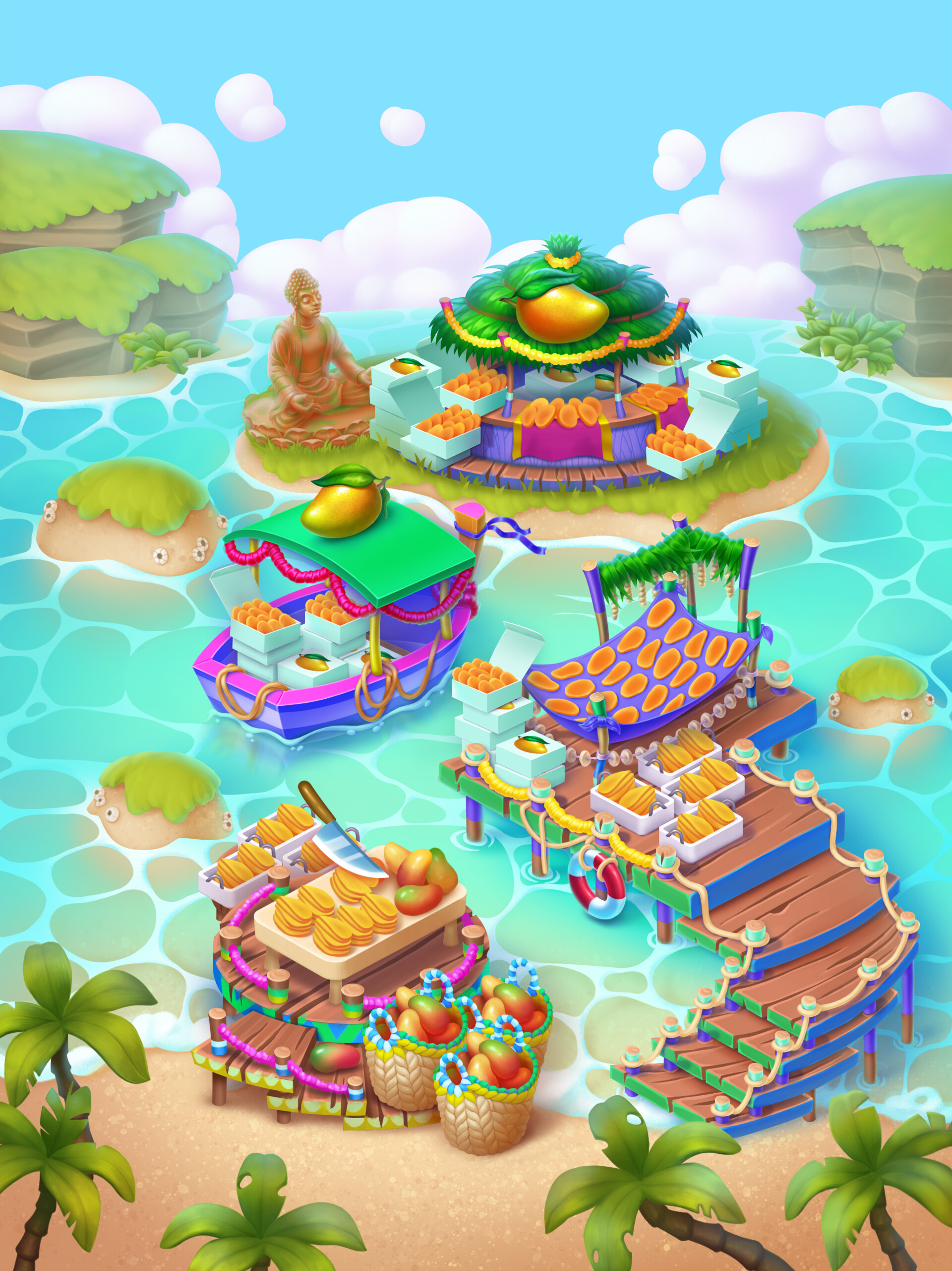 ArtStation - Dried mango production