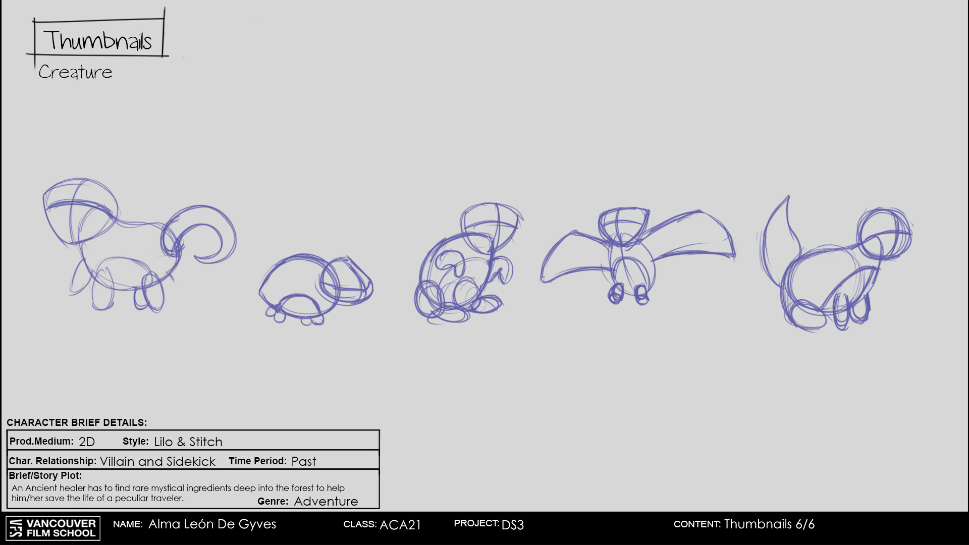 Alma León De Gyves - Character Design