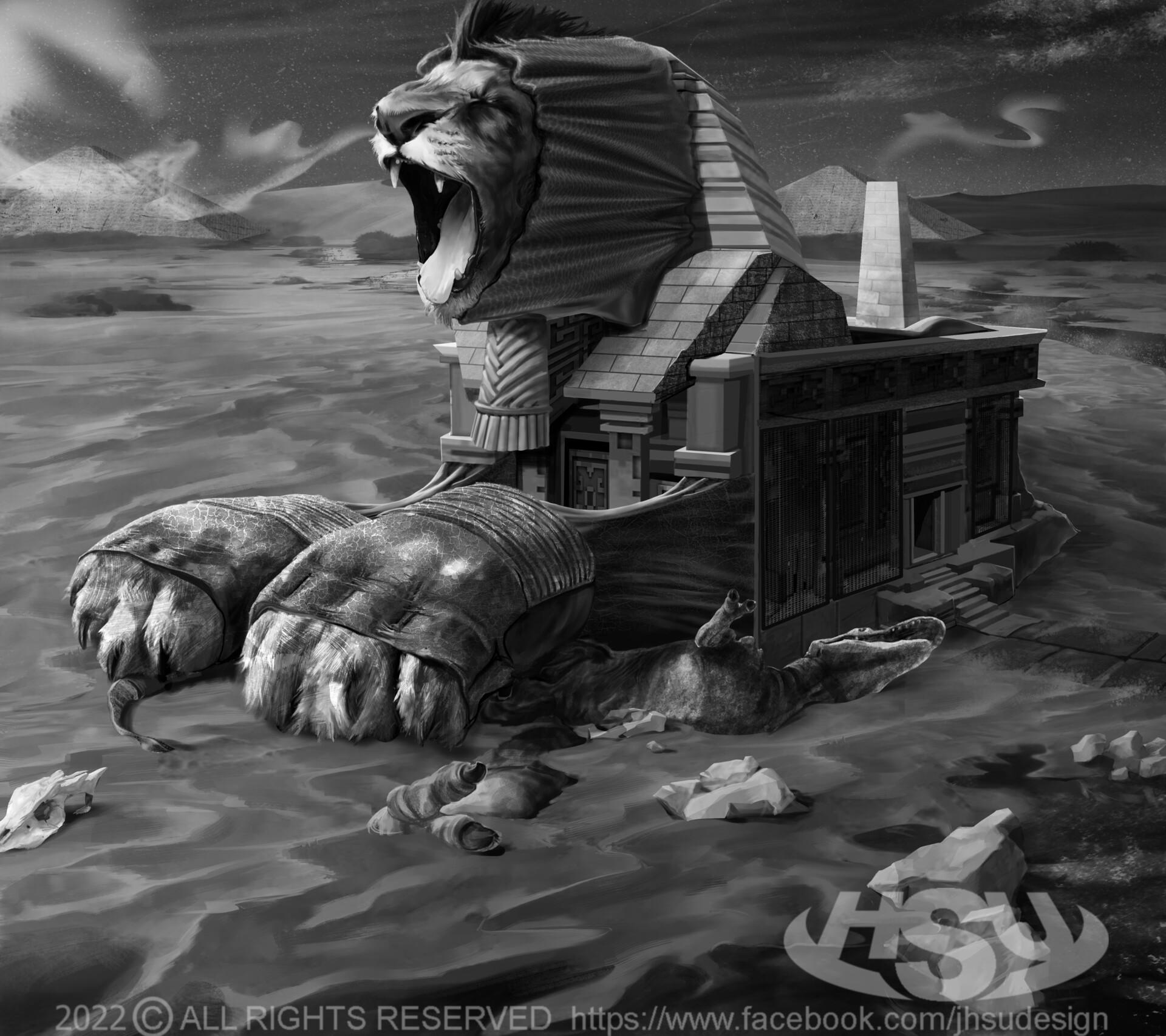 ArtStation - "Guard House of the Pyramids"