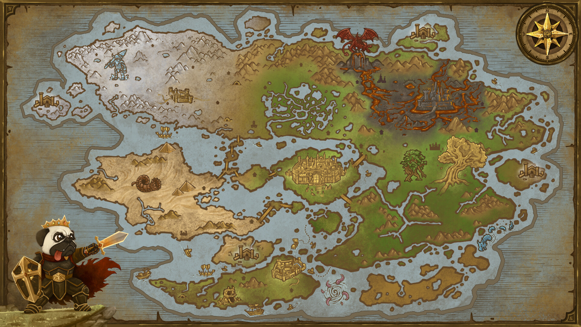 ArtStation - BattlePug World Map