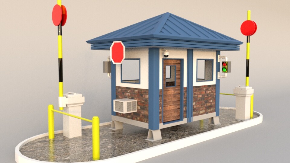 ArtStation - Security Booth