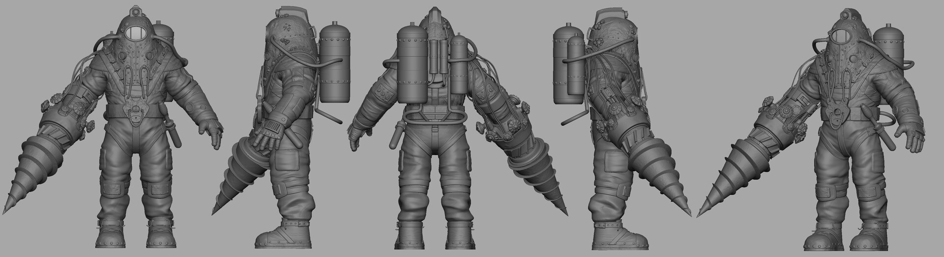 Nicolas (Nick) De La Torre - Bioshock- Subject Delta High Poly