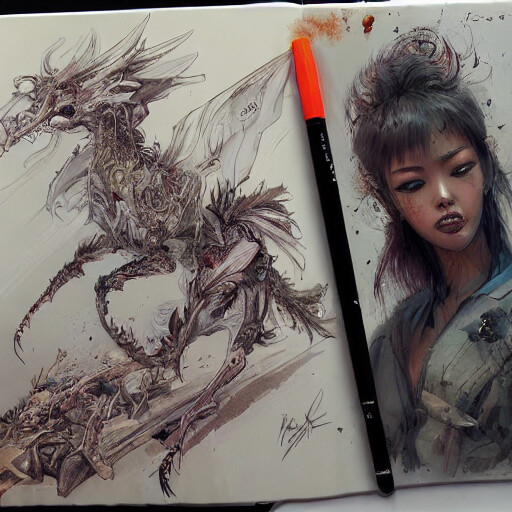 ArtStation - sketchbook pages copic markers