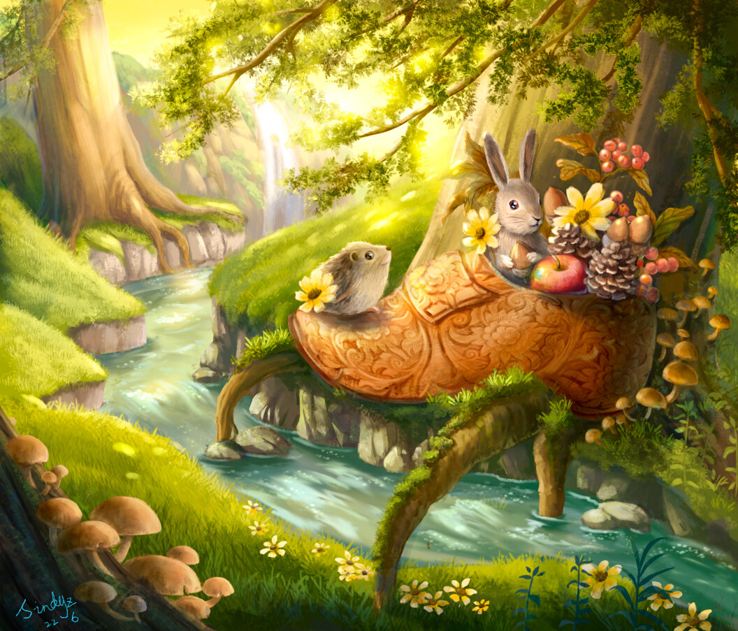 ArtStation - autumn forest